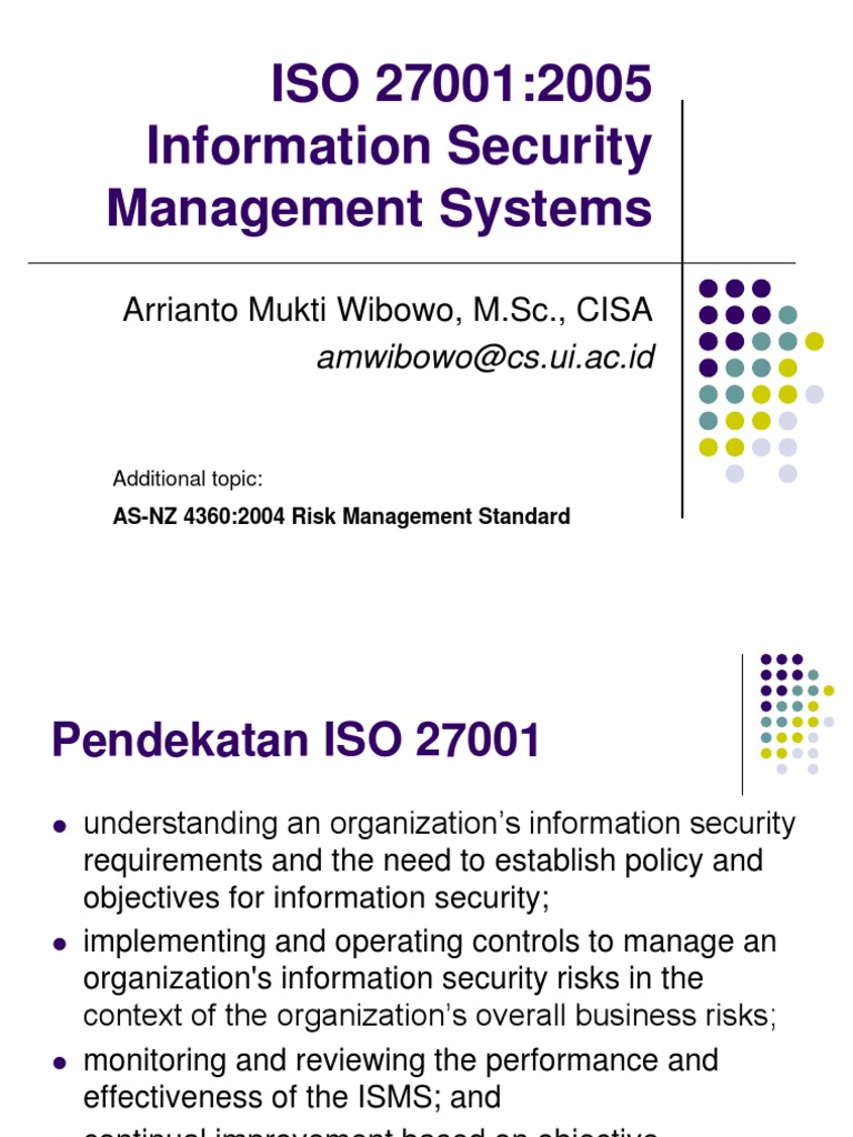 Iso 27001 | PDF | Komputer | Bisnis