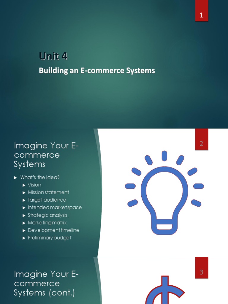 Building E-commerce Systems Overview | PDF | Web Application | System