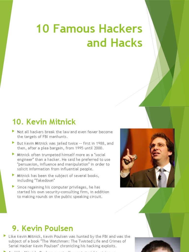 10 Famous Hackers and Hacks | PDF | Cybercrime | Theft