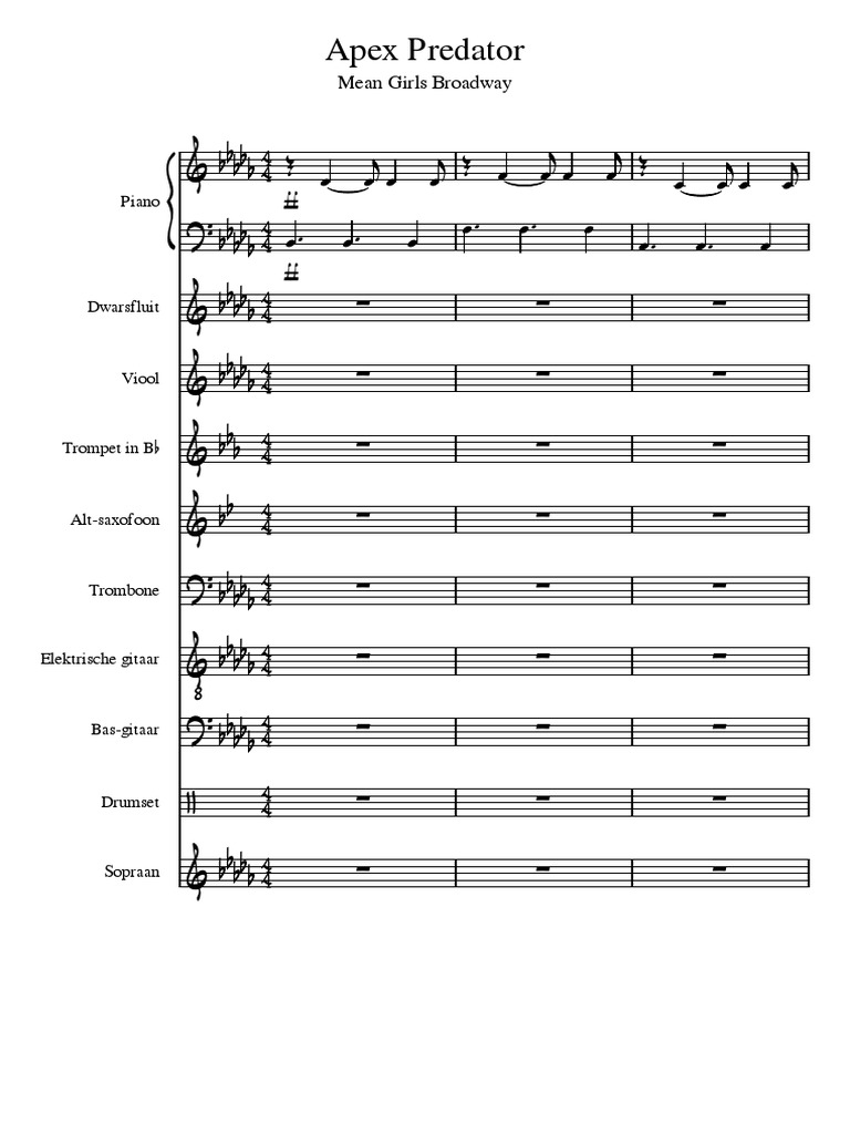 Apex - Predator Met Drum Aanwijzingen | PDF