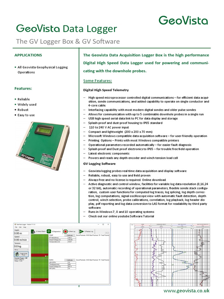 Geovista Data Logger | PDF | Computer Hardware | Information And ...
