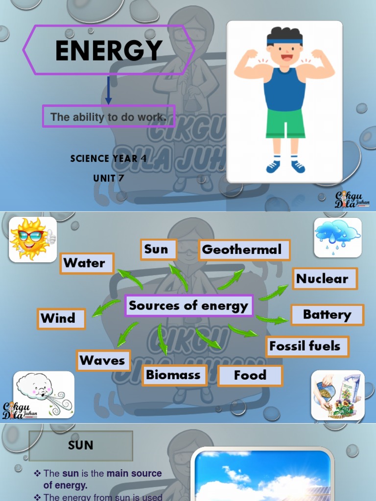 Energy Sources and Forms for Year 4 | PDF | Power Station | Fuels