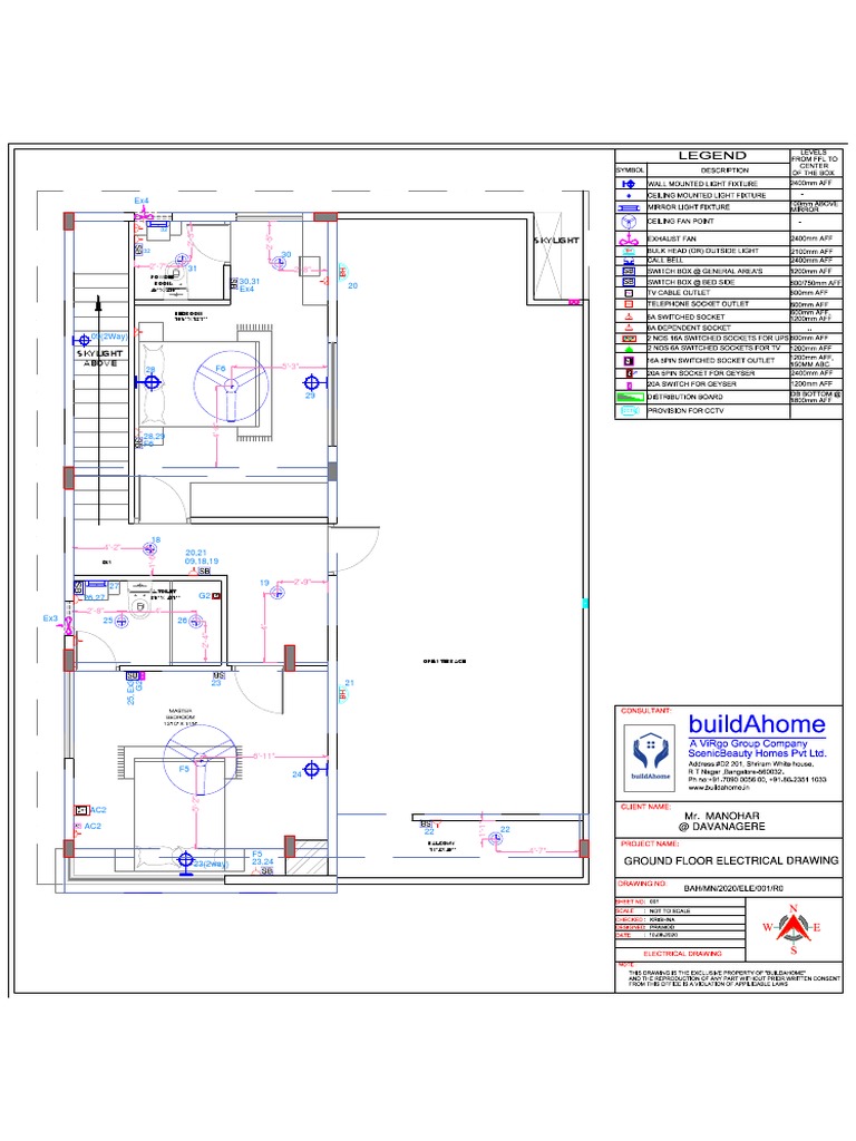 First Floor Electrical Drawing | PDF