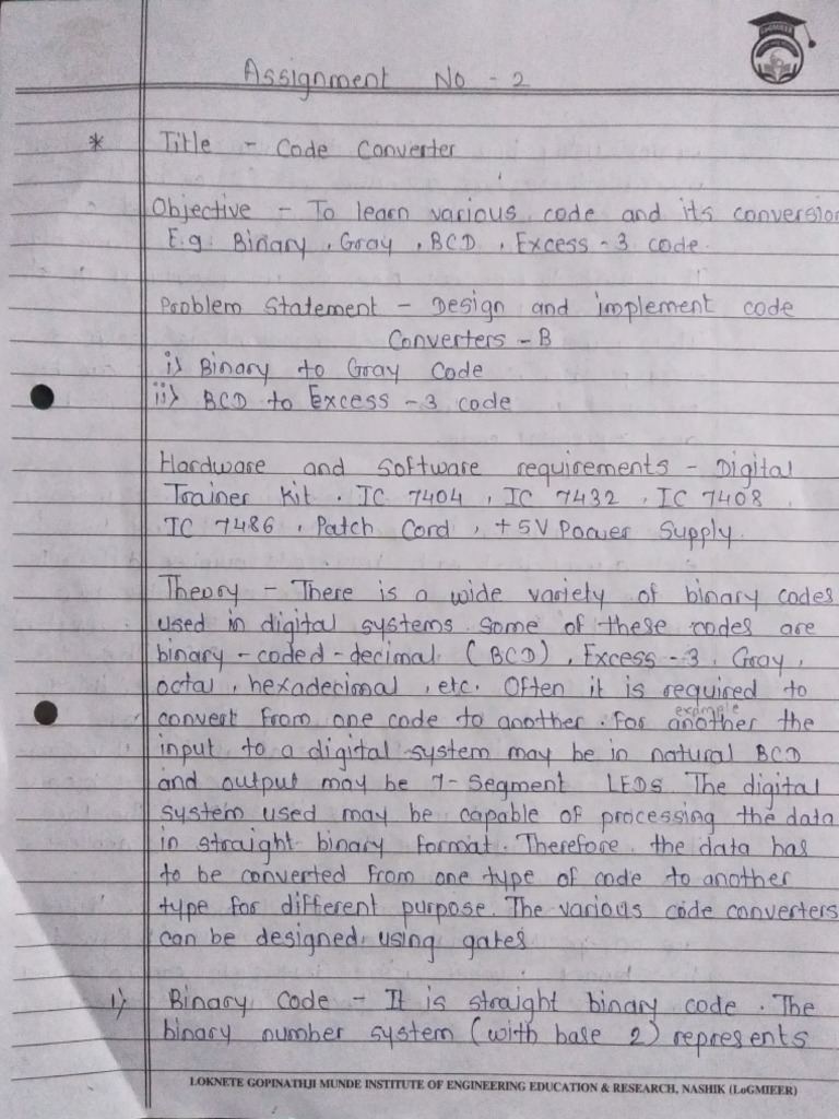 Deld Assignment 2 Download Free Pdf Computing Encodings