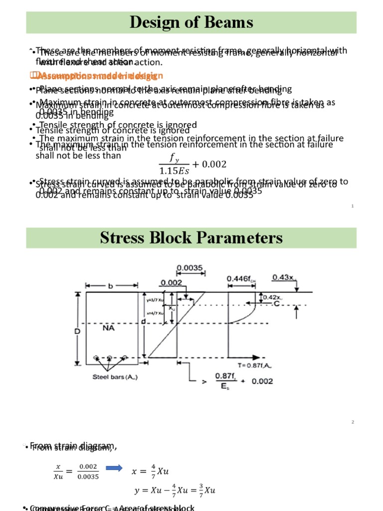 DCS - Design of Beams - Lect2 | PDF | Bending | Beam (Structure)