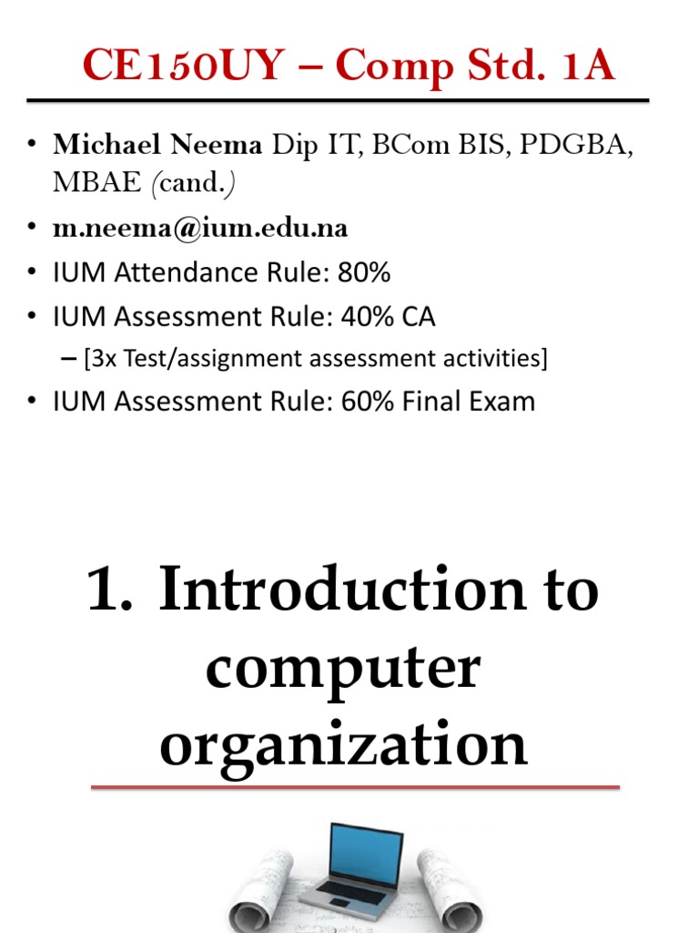Introduction To The Computer Organization | PDF | Computer Science ...
