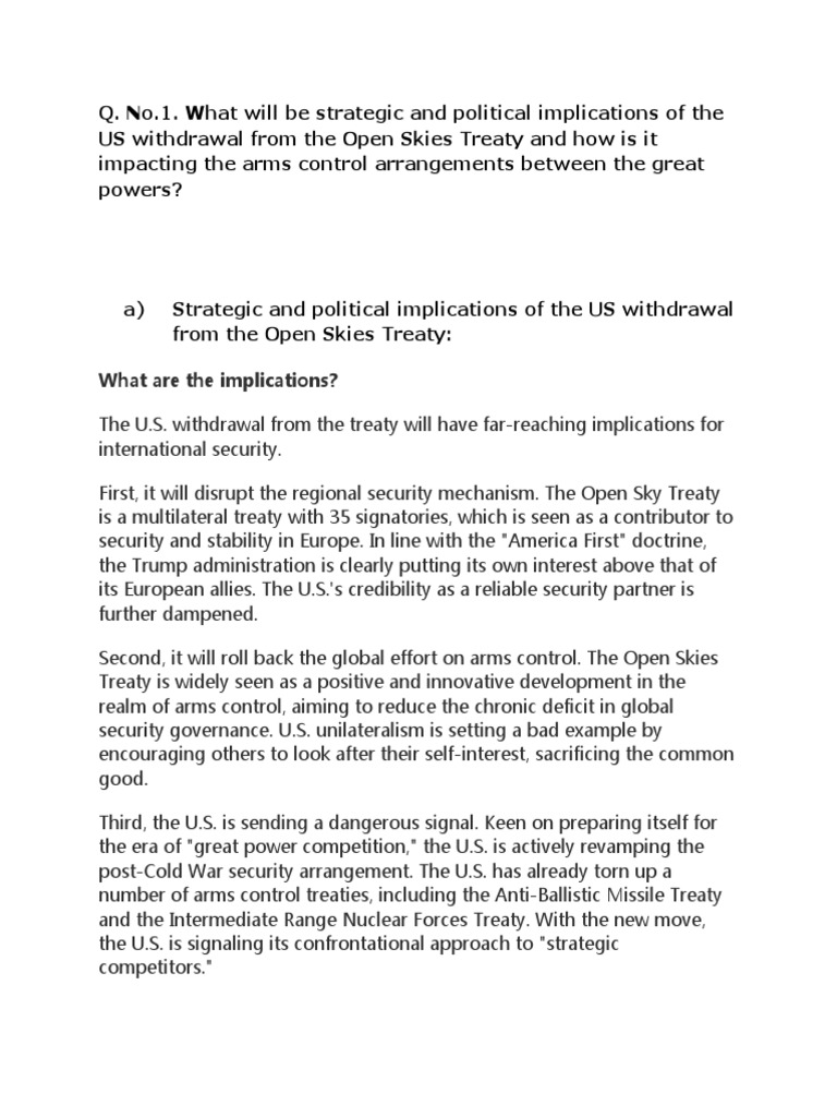 What Are The Implications? | PDF | Arms Control | Government