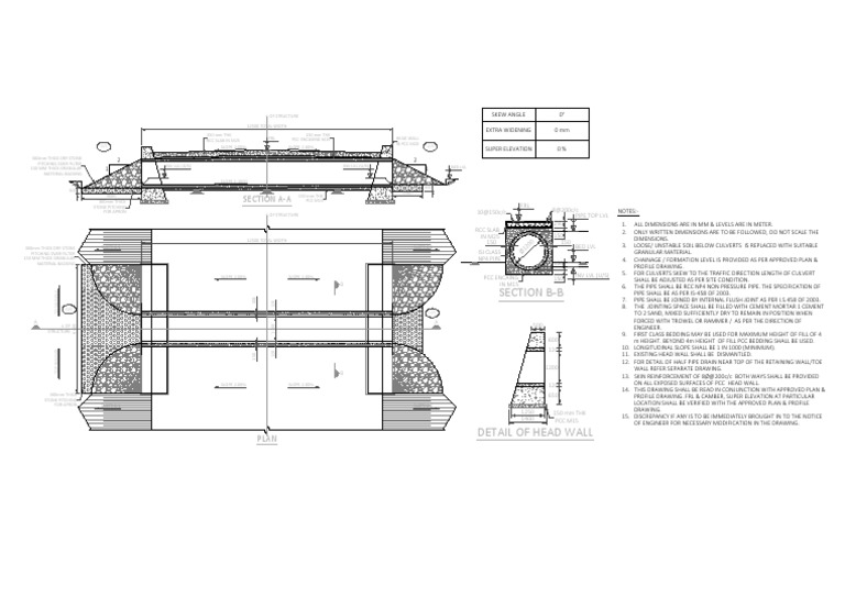 Pipe Culvert Reconstruction 1 ROW 1200 Encasing | PDF