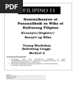 Q2 Komunikasyon at Pananaliksik 11 - Module 2 | PDF