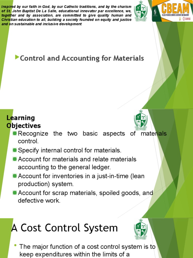 Materials Control and Accounting Guide | PDF | Inventory | Cost Accounting