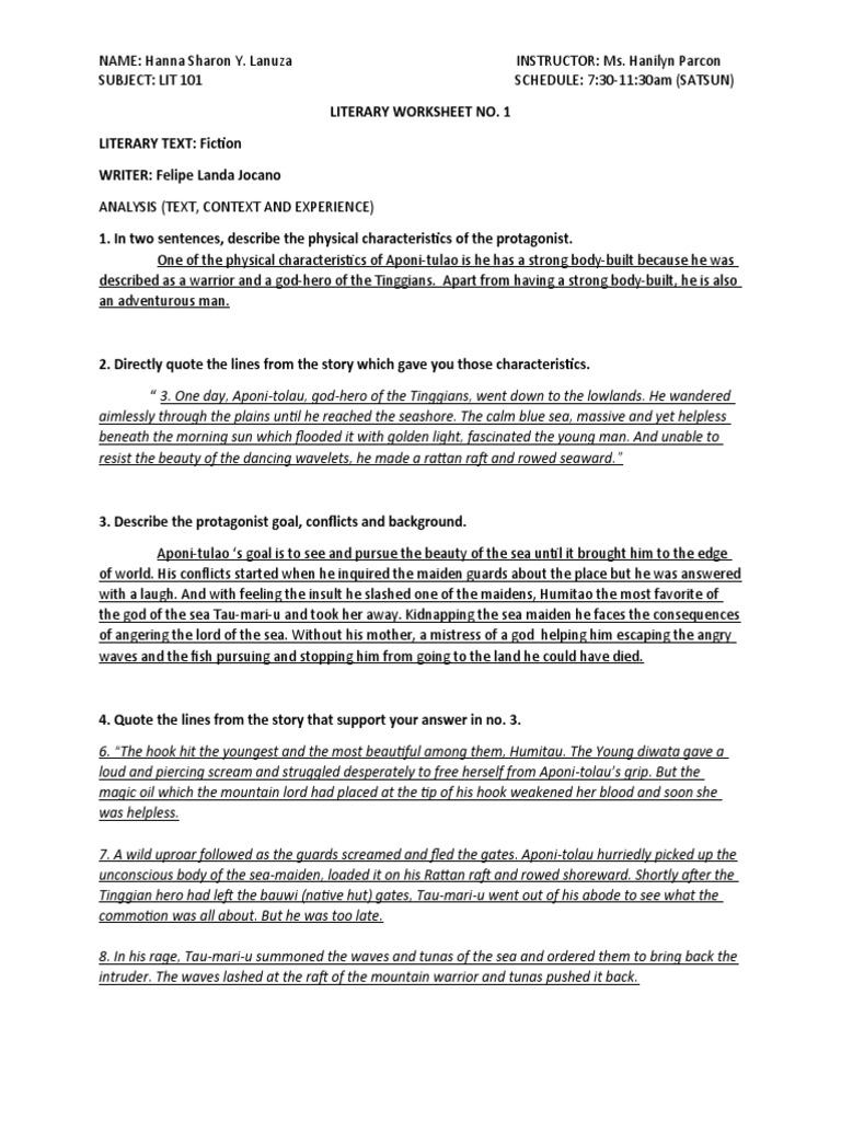 The Great Flood (Tinggians) and The Monkey and The Turtle (B'laan ...