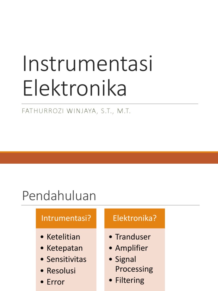 Instrumentasi Elektronika 1 | PDF | Sains & Matematika