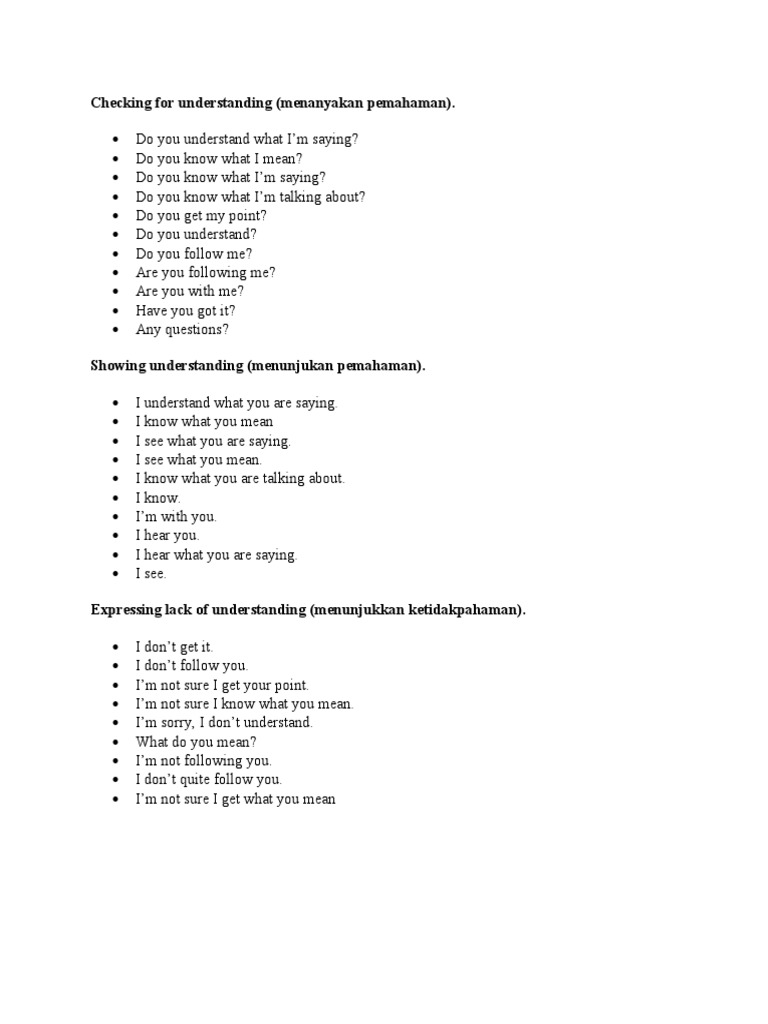 Checking For Understanding | PDF