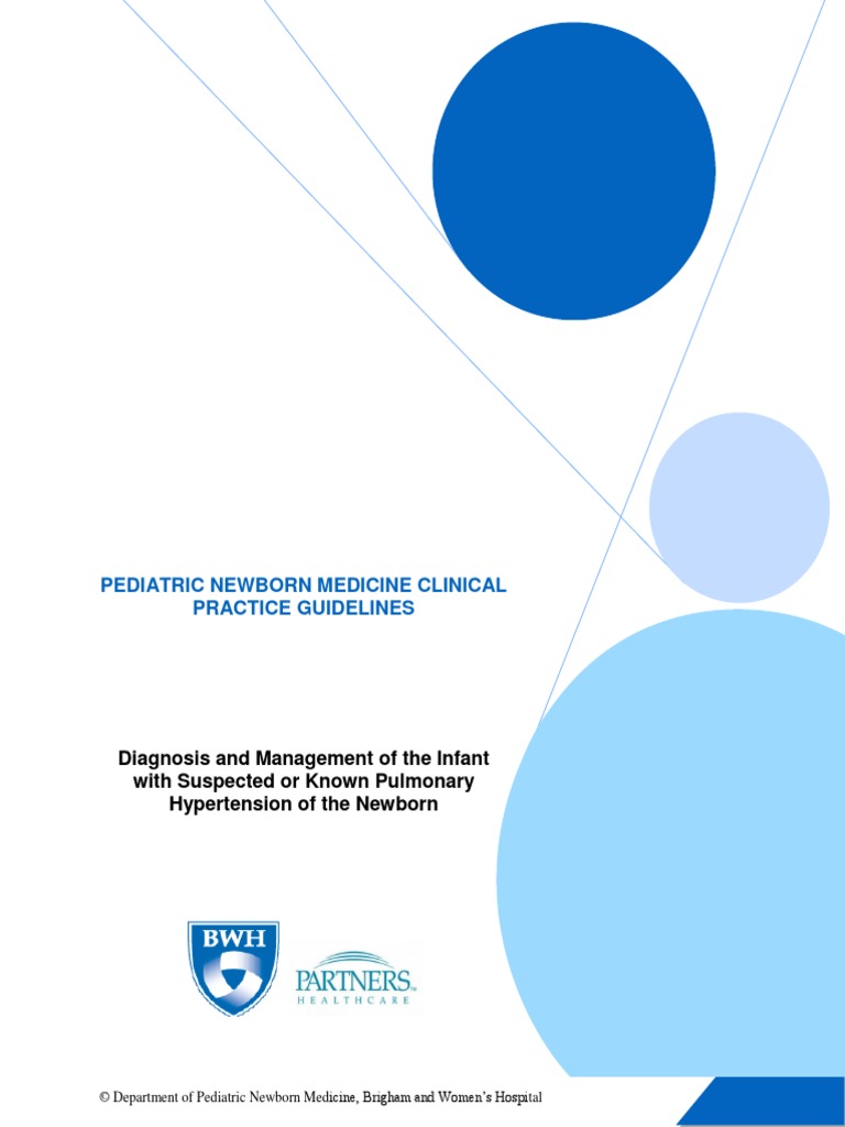 Pediatric Newborn Medicine Clinical Practice Guidelines | PDF ...