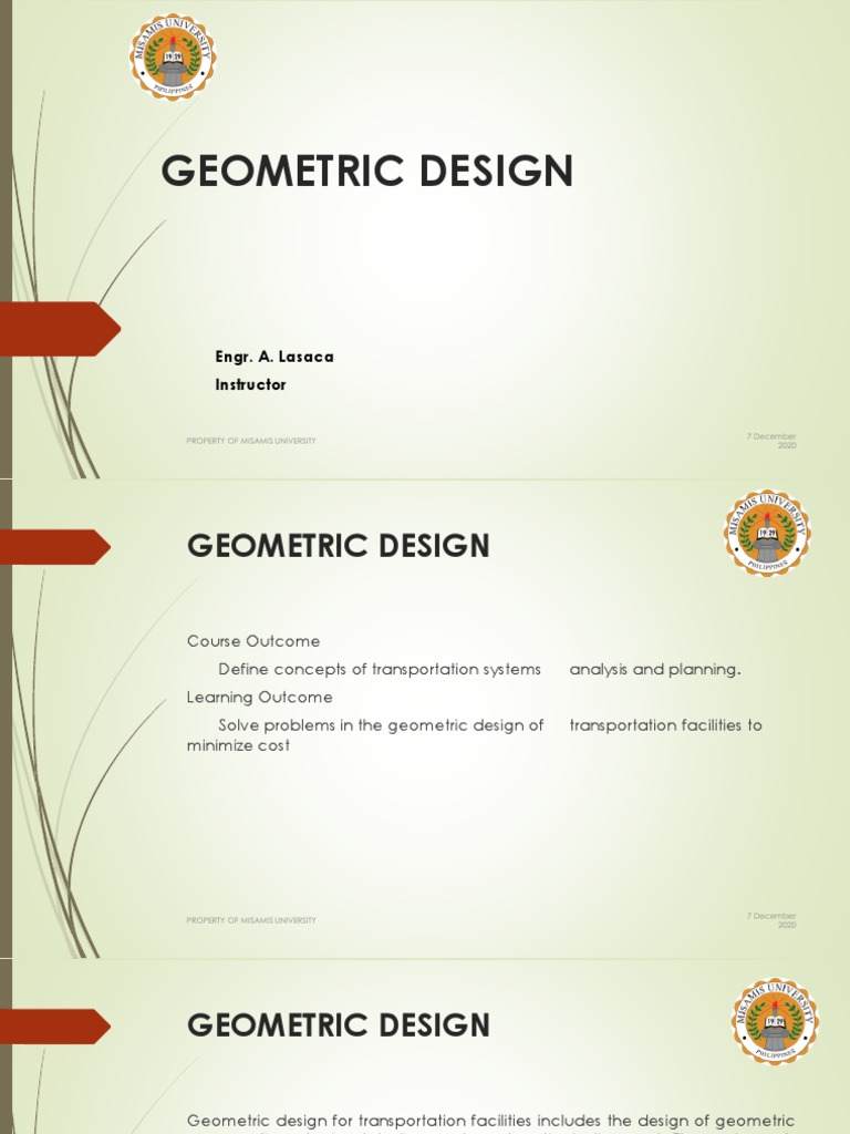 Handouts 1.2.1 Geometric Design | PDF | Mathematics | Geometry