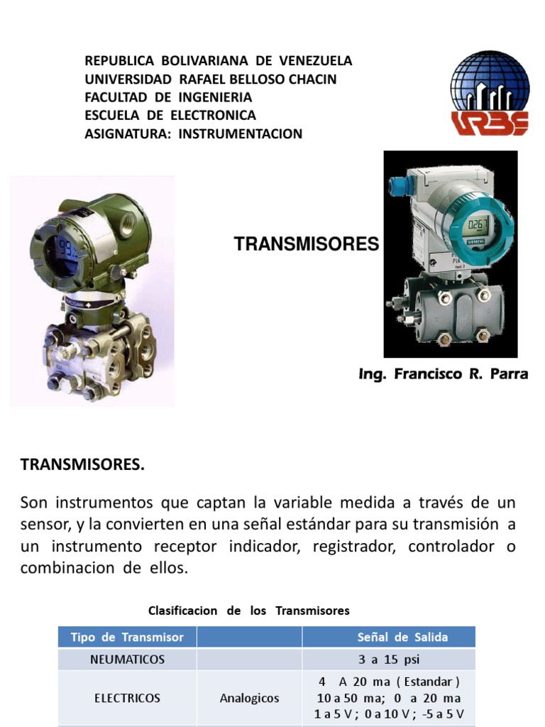 Transmisores: Tipos y Características | PDF | Transformador | Inductor