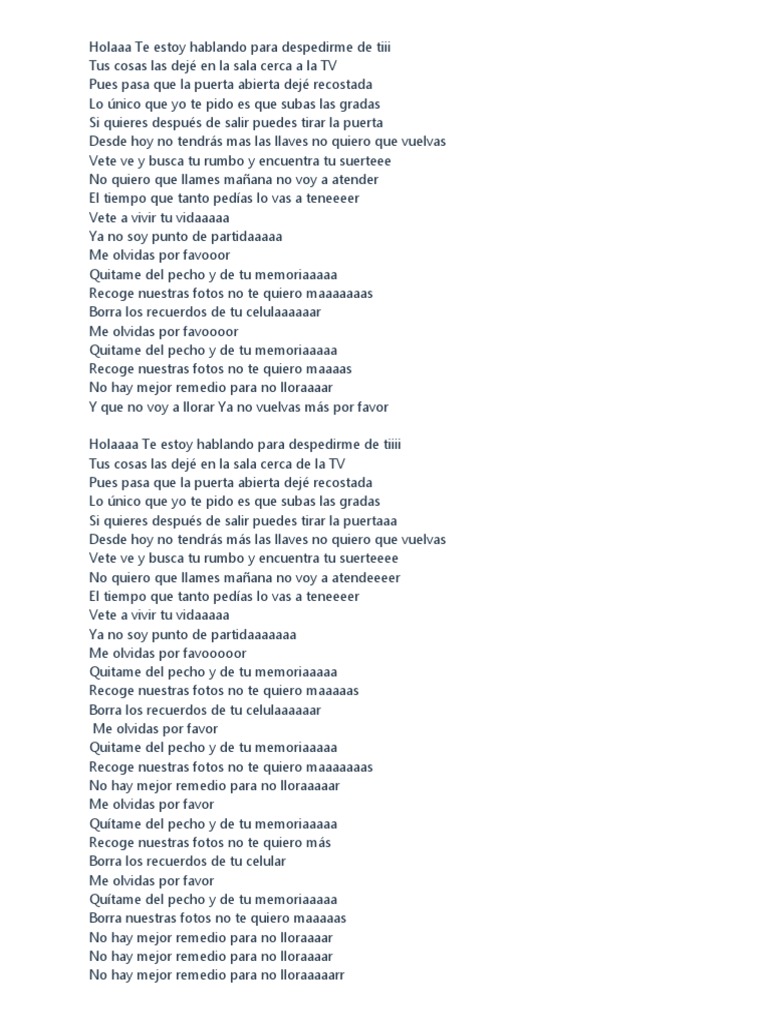 Letra de "Punto de Partida" | PDF | Poesía