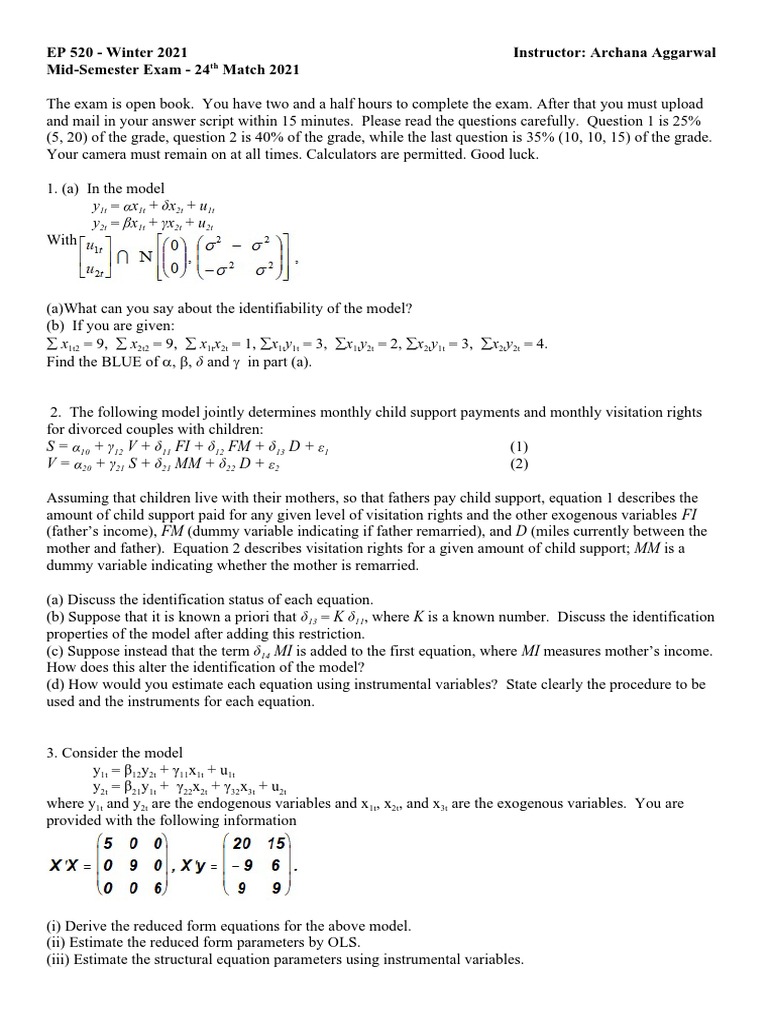 Midsem 2021 | PDF | Econometrics | Scientific Modeling