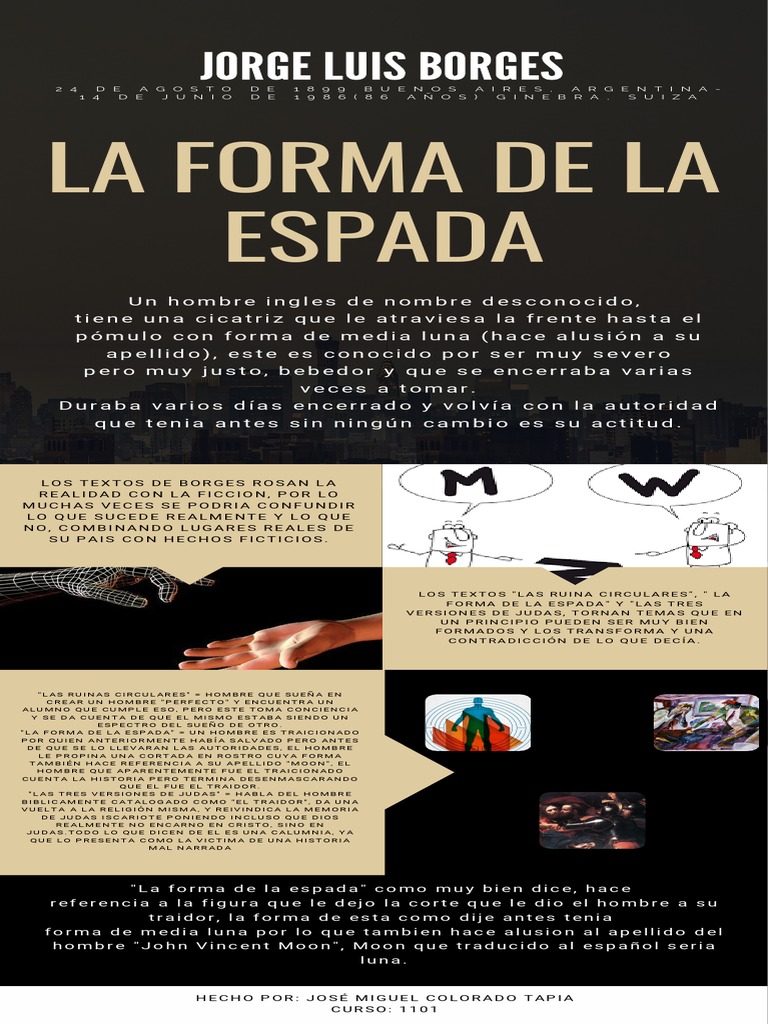 Jorge Luis Borges Infografia | PDF | Judas Iscariote