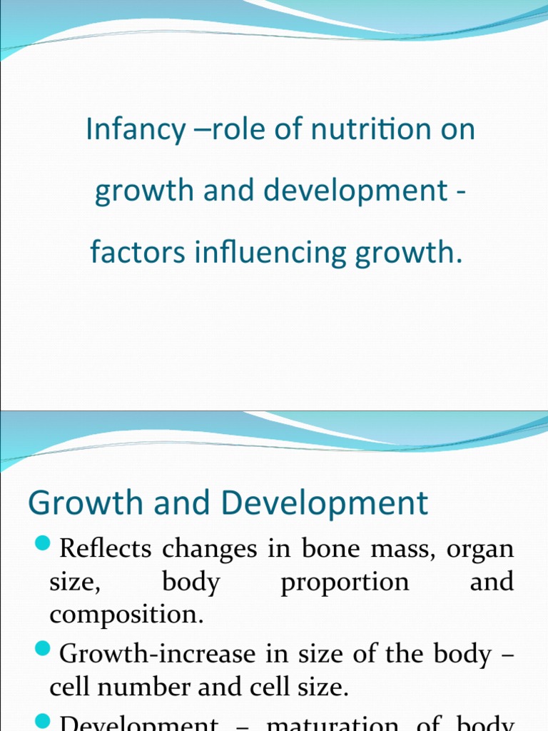 Infancy - Role of Nutrition On Growth and Development - Factors ...