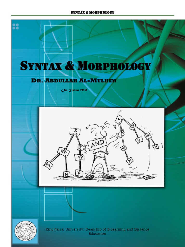 Syntax and Morphology 1 | PDF | Part Of Speech | Phrase