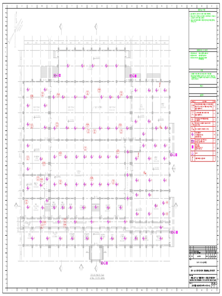 FIRE AND GAS Layout FOR BUILDING - R230TEC-RGF-FG-DWG-0002-01 Rev B1 | PDF