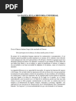 La Danza en La Prehistoria | PDF | Paleolítico | Homo Sapiens