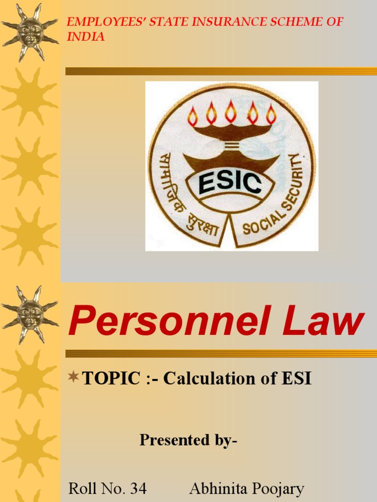 Employees' State Insurance Scheme of India | PDF