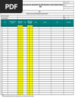 F-Bel-A15.1-005 Planilla de Control Aseo - Oficinas y Areas Comunes | PDF