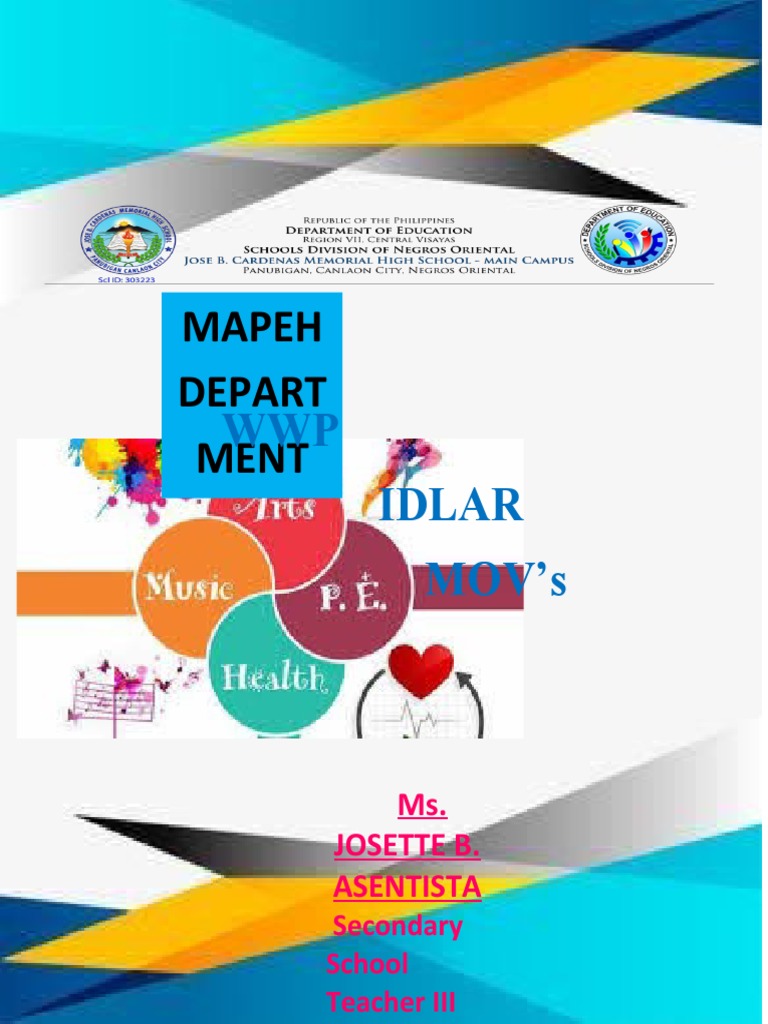 Mapeh Department Cover Page | PDF