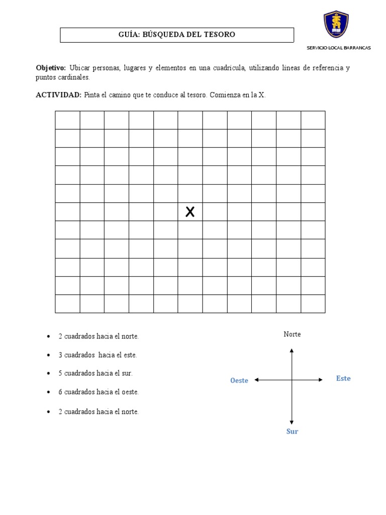 Buscar Tesoro - Puntos Cardinales | PDF