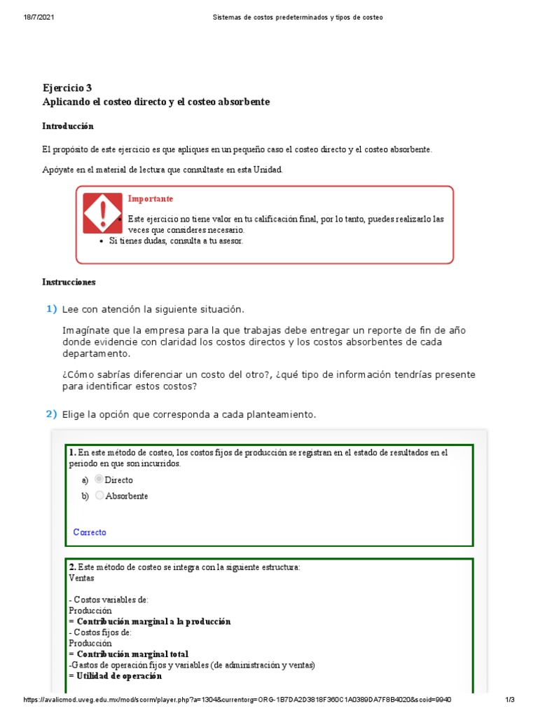 EJERCICIO3 | PDF | Estado de resultados | Inventario