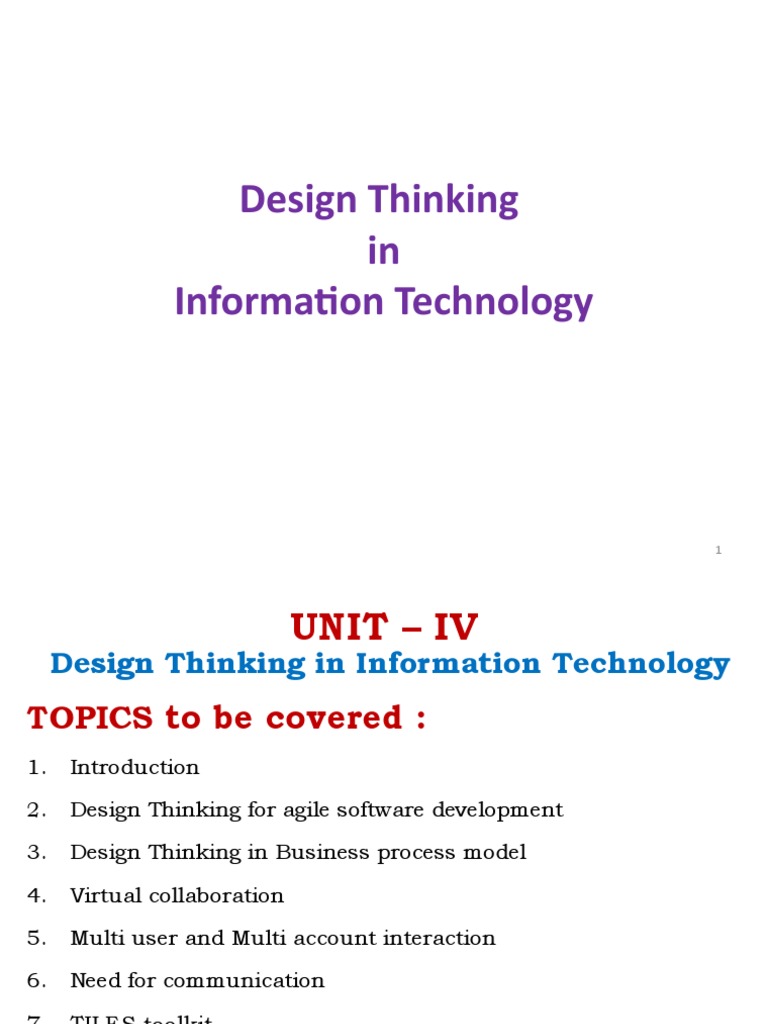 Design Thinking in Agile Software Development | PDF | Agile Software ...