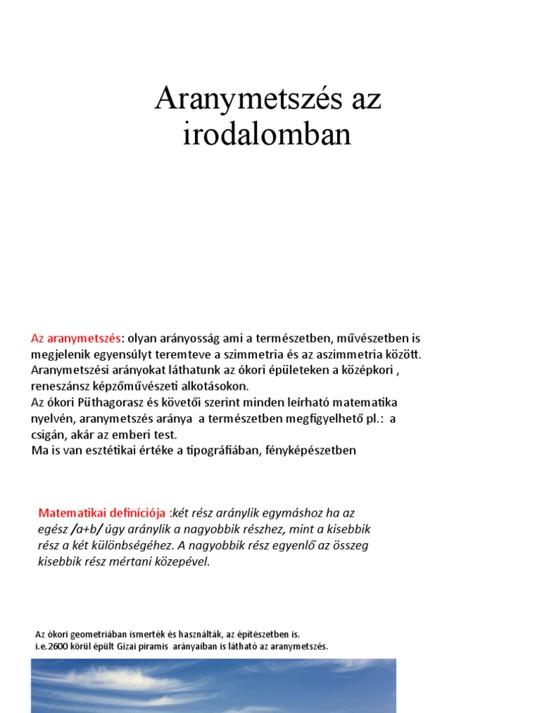 Aranymetszés | PDF