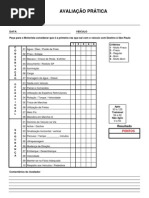 Avaliação Prática de Motorista | PDF | Tráfego | Transporte terrestre