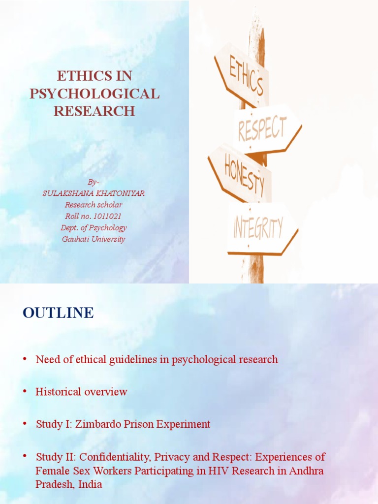 Ethics in Psychological Research | PDF | Psychological Concepts | Human ...