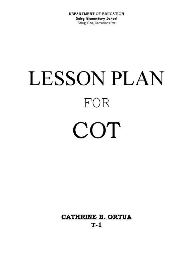 Lesson Plan Fil | PDF