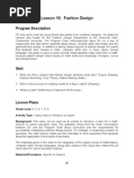 Fashion Design Course Outline | PDF | Fashion | Fashion Design