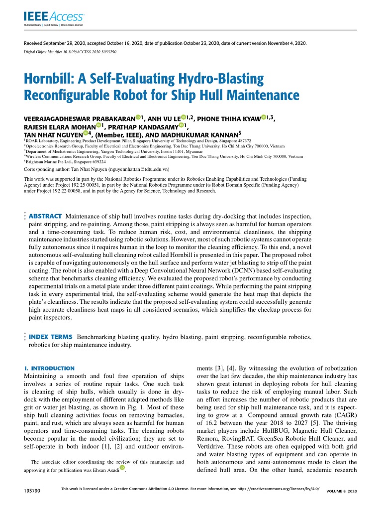 Self Evaluating Hydro Blasting | PDF | Robot | Robotics