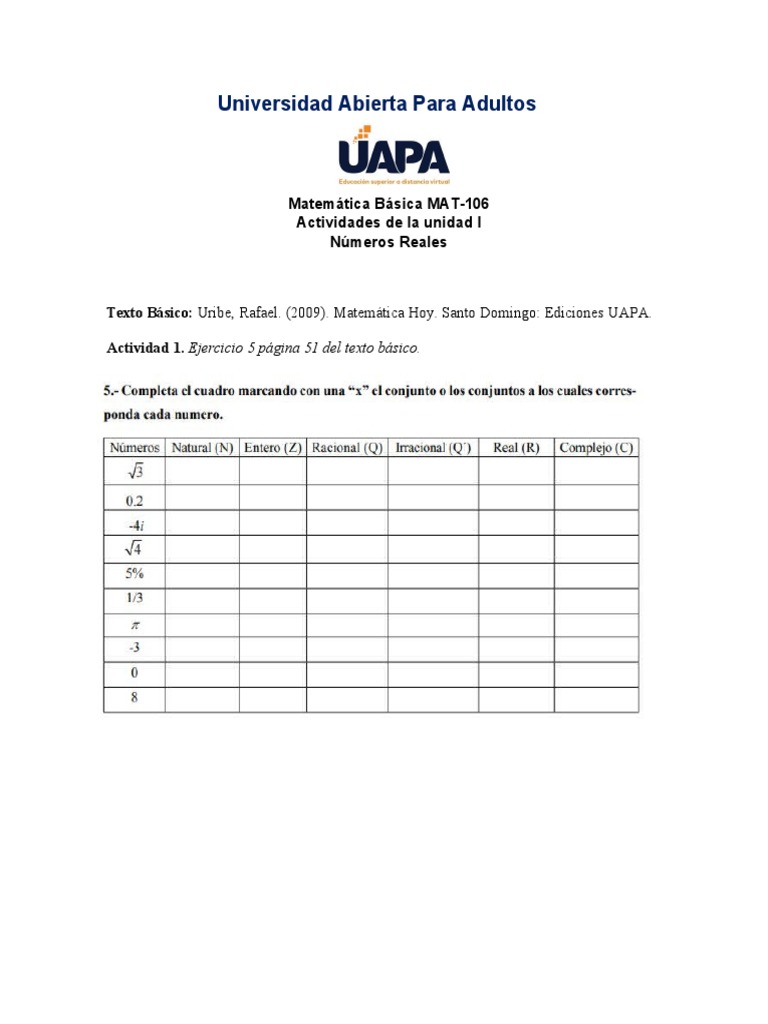 Actividades de La Unidad I | PDF