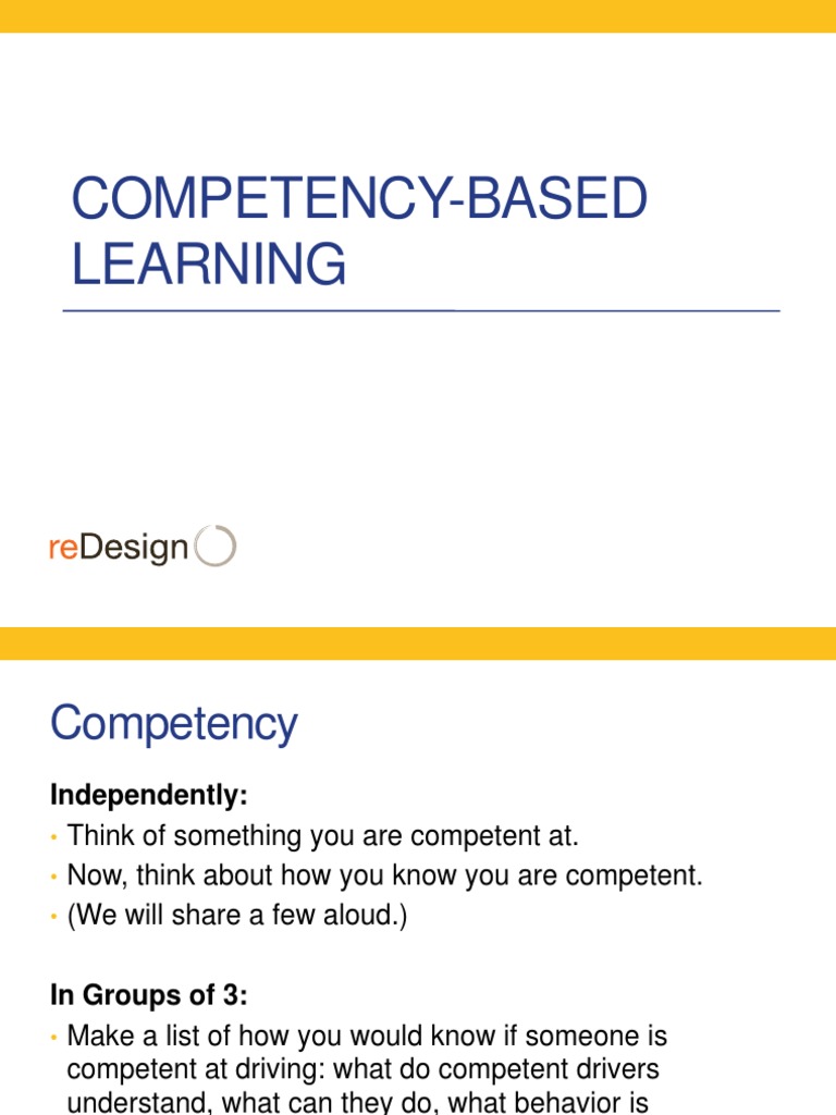 Understanding Competency-Based Learning | PDF | Educational Assessment | Learning