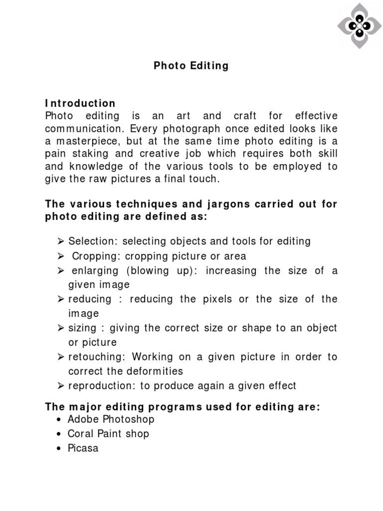 M22 (Photo Editing) Academic Script | PDF | Image Editing | Computing