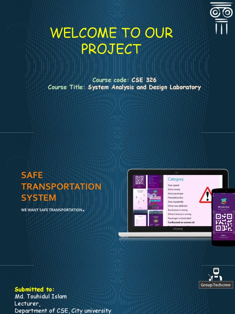 Welcome To Our Project: Course Code: Course Title | PDF | Qr Code ...