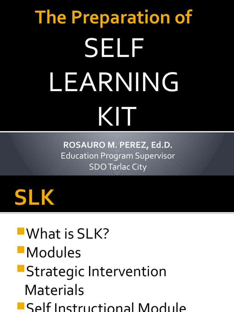 Self Learning Materials | PDF | Learning | Teachers