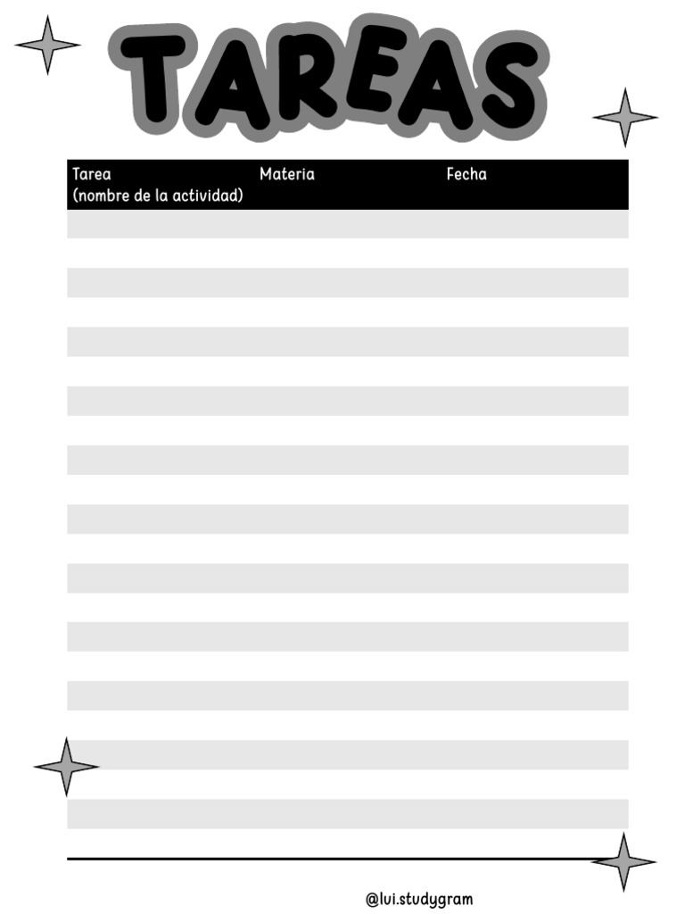 Organizador de Tareas y Materias | PDF
