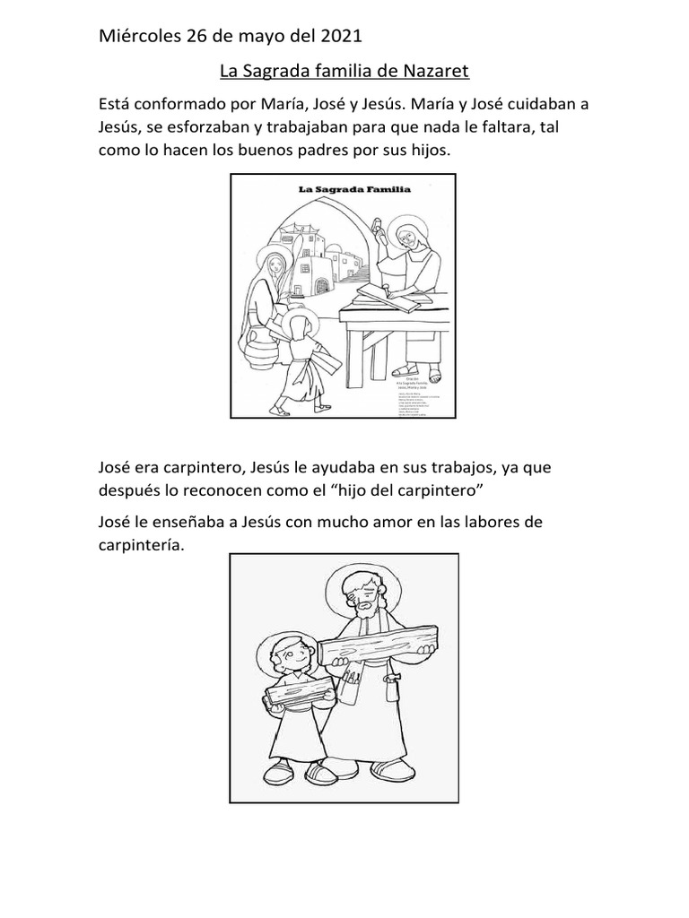 4 clase-LA SAGRADA FAMILIA DE NAZARET | PDF