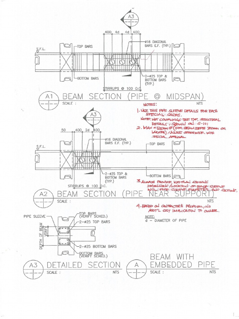 Special Detail of Pipe Sleeve | PDF