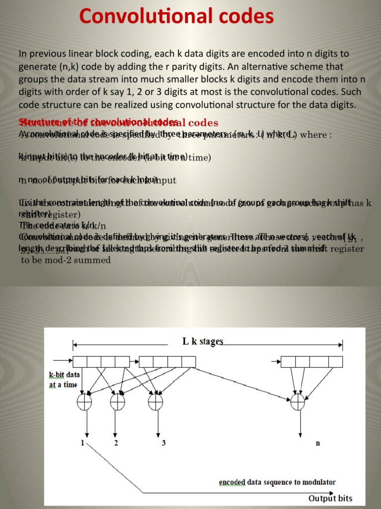 Structure of The Convolutional Codes | PDF | Computer Data | Computing