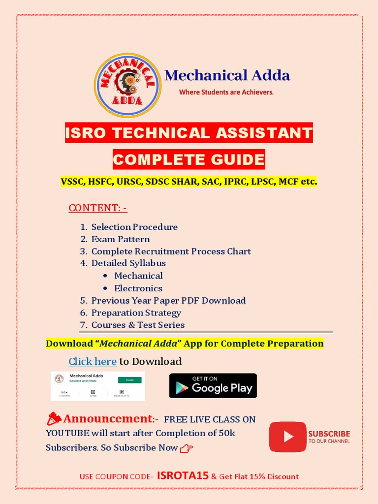 Detailed Syllabus - IsRO Technical Assistant (Mech-ECE) | PDF | Amplifier | Thermodynamics