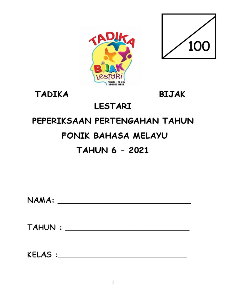 Fonik Bahasa Melayu Tahun 6 | PDF